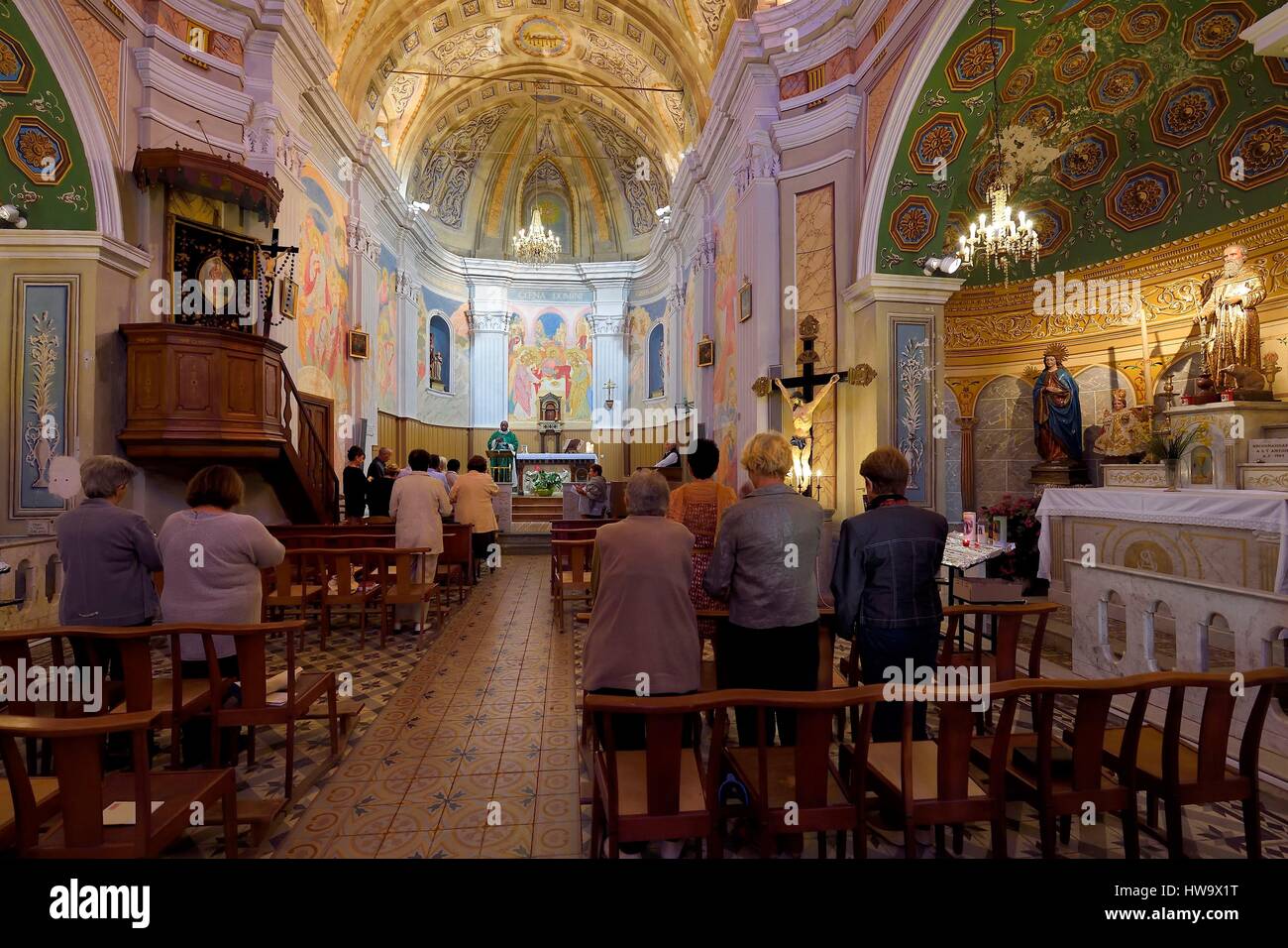 Latin mass fresco hi-res stock photography and images - Alamy