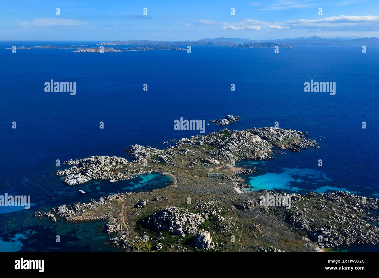 France, Corse du Sud, Bonifacio, Lavezzi Islands Nature Reserve and the ...