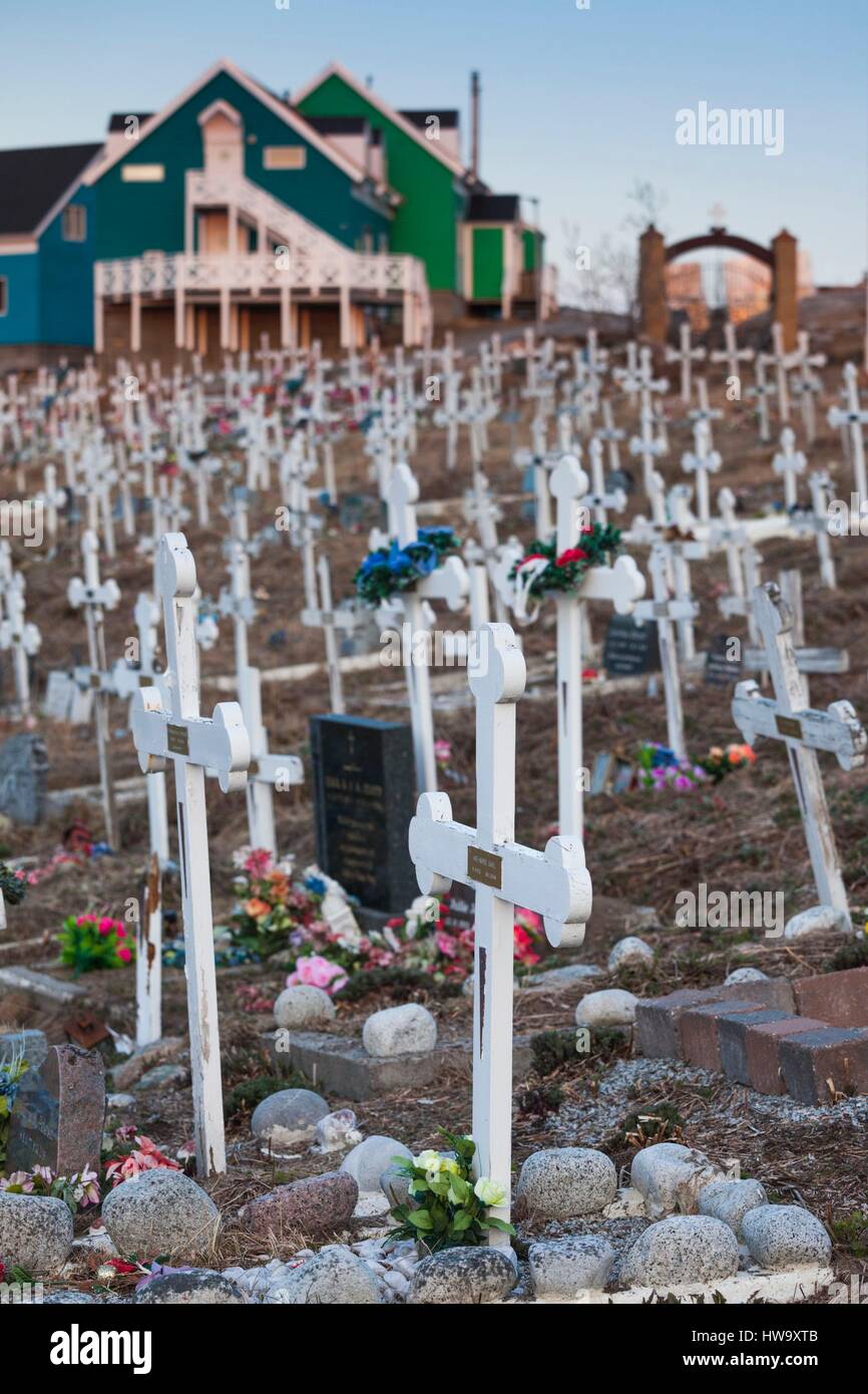 Greenland, Qaqortoq, town cemetery Stock Photo - Alamy