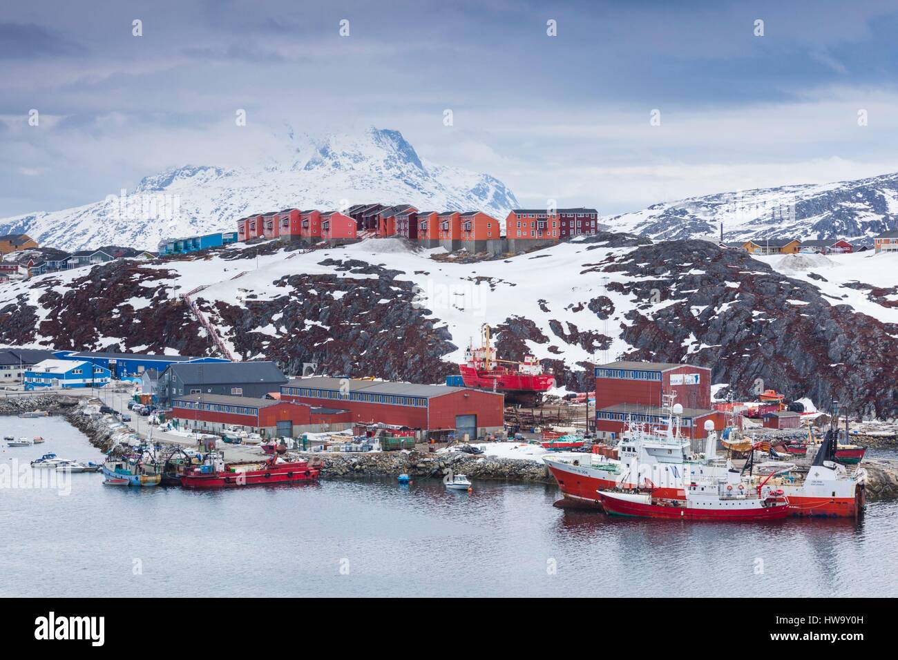Nuuk harbour greenland hi-res stock photography and images - Alamy