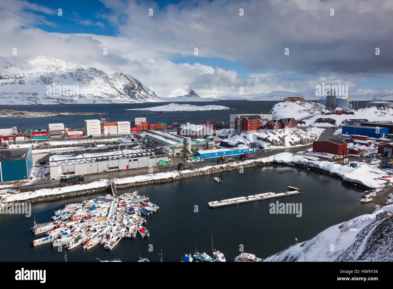 Nuuk harbour greenland hi-res stock photography and images - Alamy