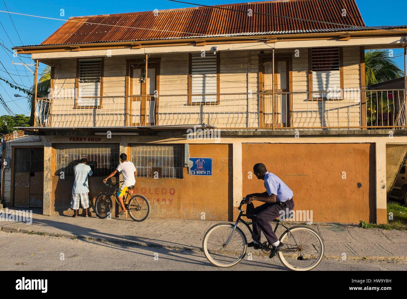 Belize, Belize district, Belize City, Caribbean architecture, typical ...