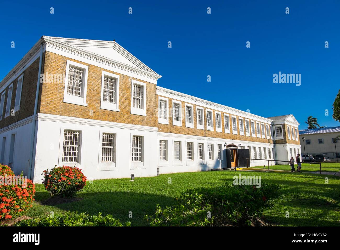 Belize, Belize district, Belize City, Belize Museum located in a former ...