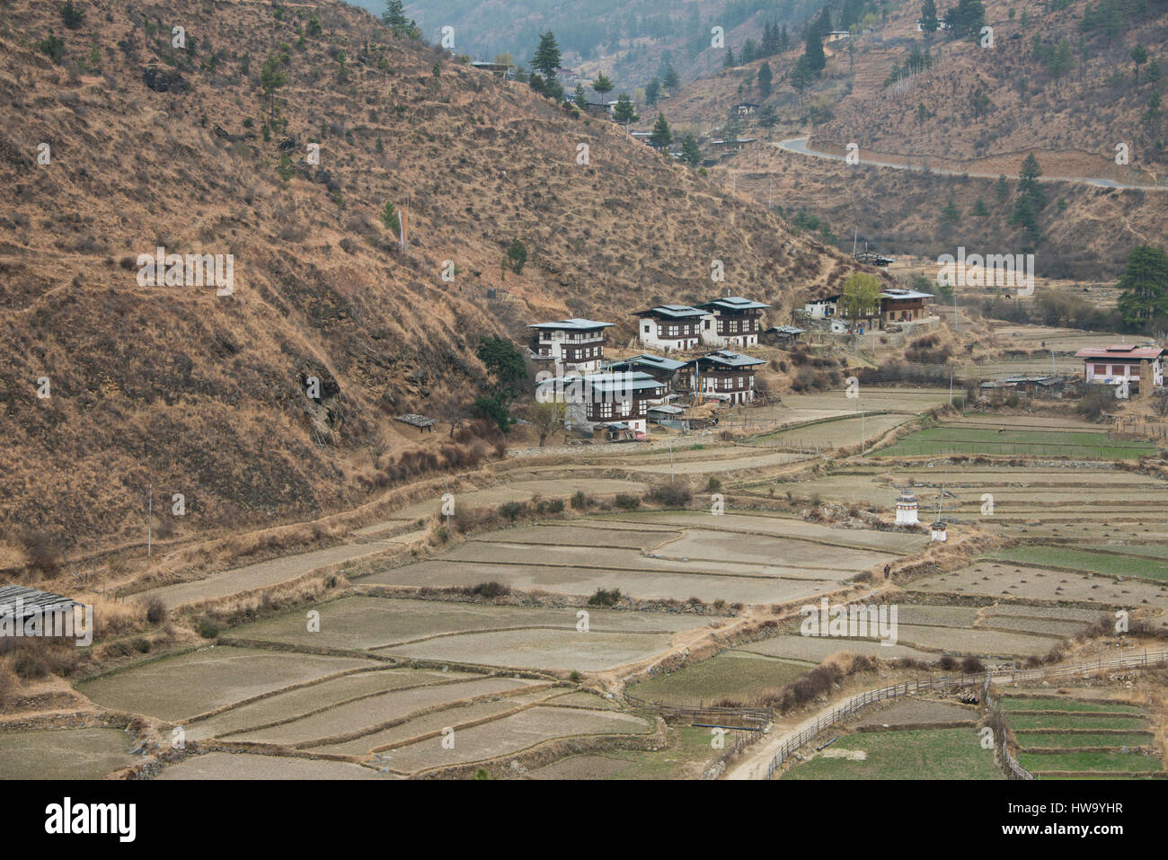 Traditional rural bhutanese house hi-res stock photography and images ...