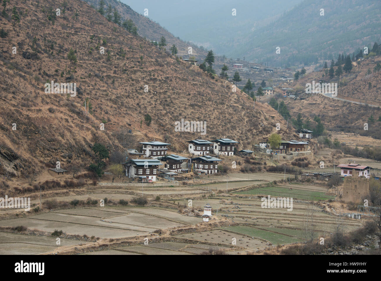 Traditional rural bhutanese house hi-res stock photography and images ...
