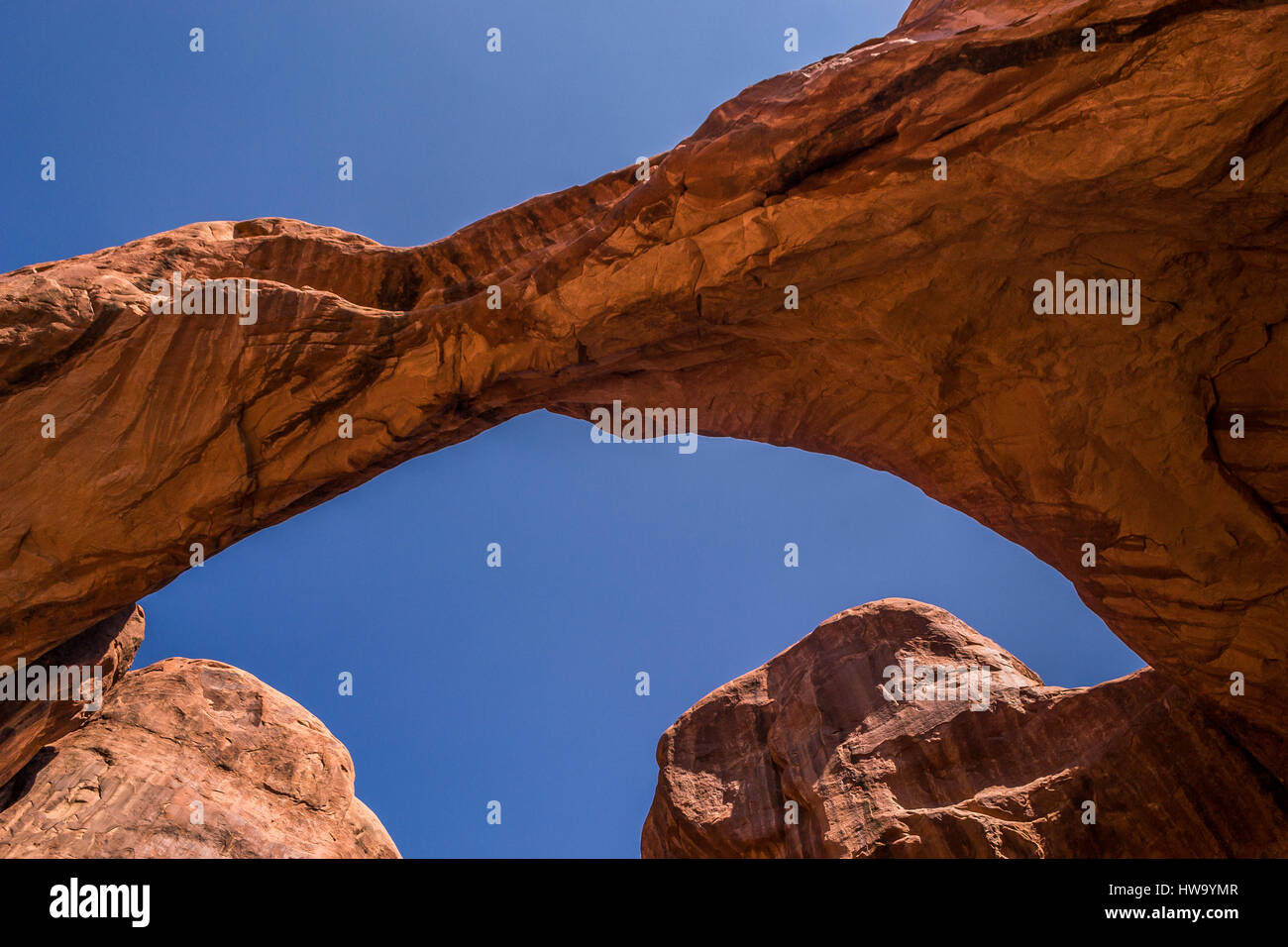 Double Arch, Arches National Park, Utah Stock Photo - Alamy