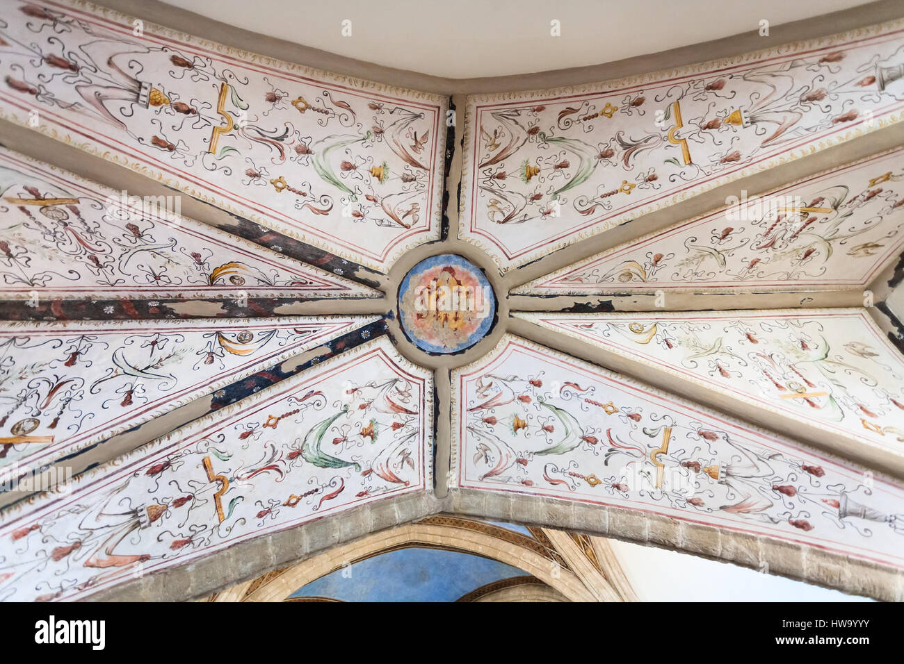 PALERMO, ITALY - JUNE 24, 2011: ceiling in chapel of Palazzo ...