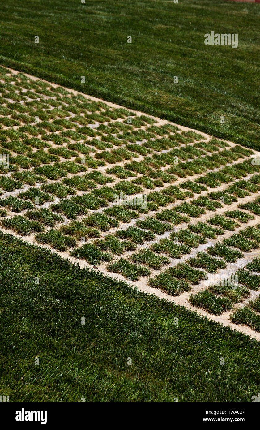 Immaculate patterned lawn at the Citadel Victoria Gozo Stock Photo - Alamy