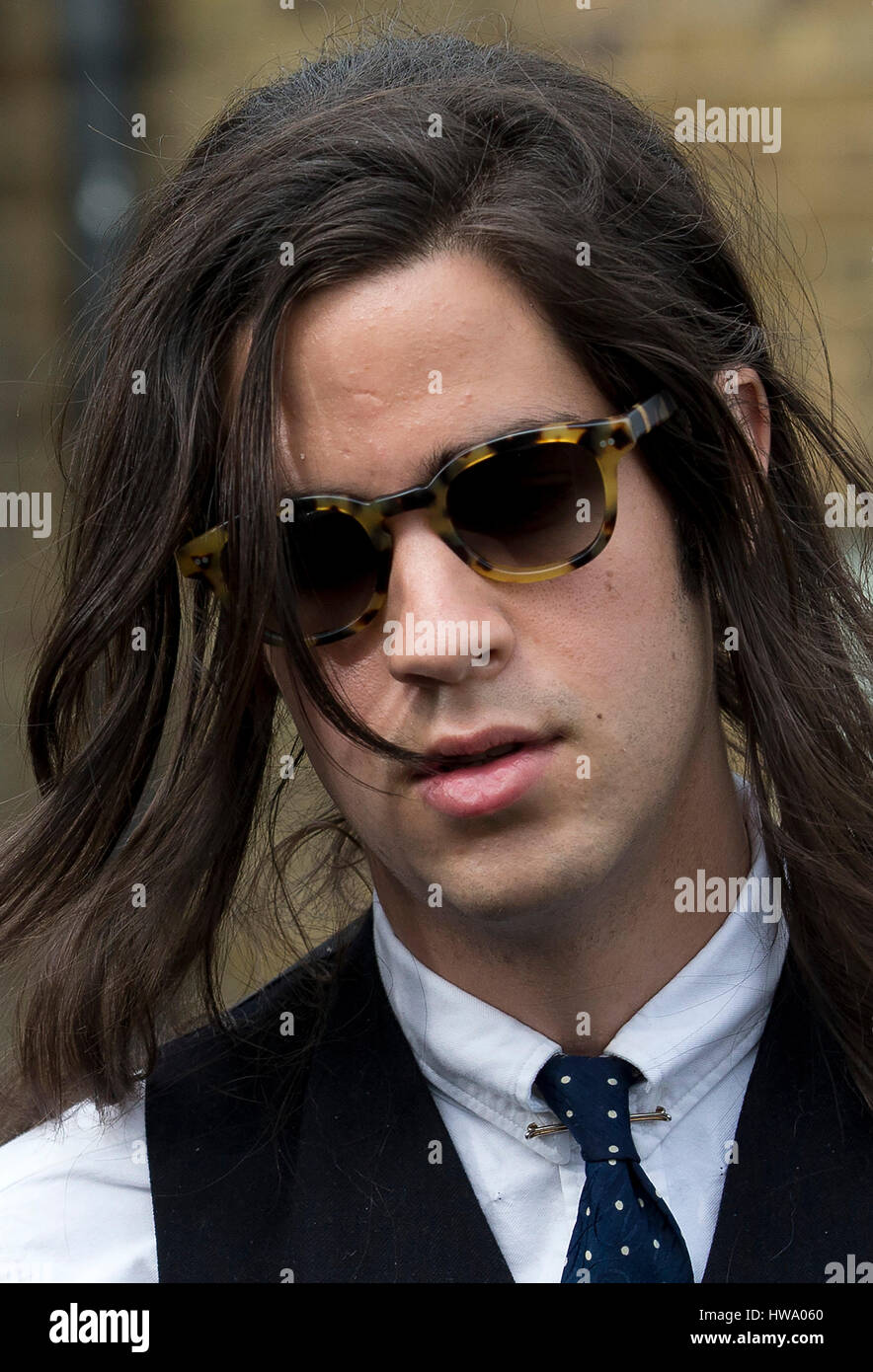Thomas Cohen leaves after attending the inquest into the death of his ...