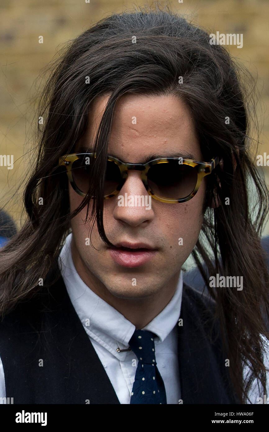 Thomas Cohen leaves after attending the inquest into the death of his ...