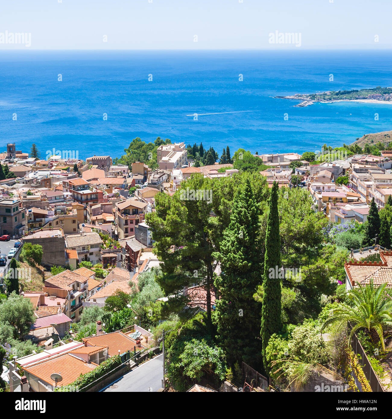 Castelmola village hi-res stock photography and images - Alamy