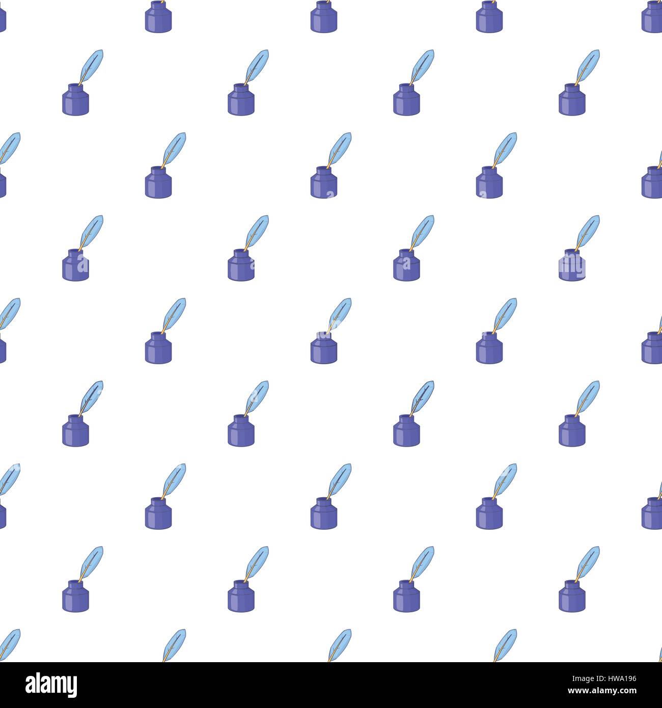 Ink with pen pattern, cartoon style Stock Vector Image & Art - Alamy