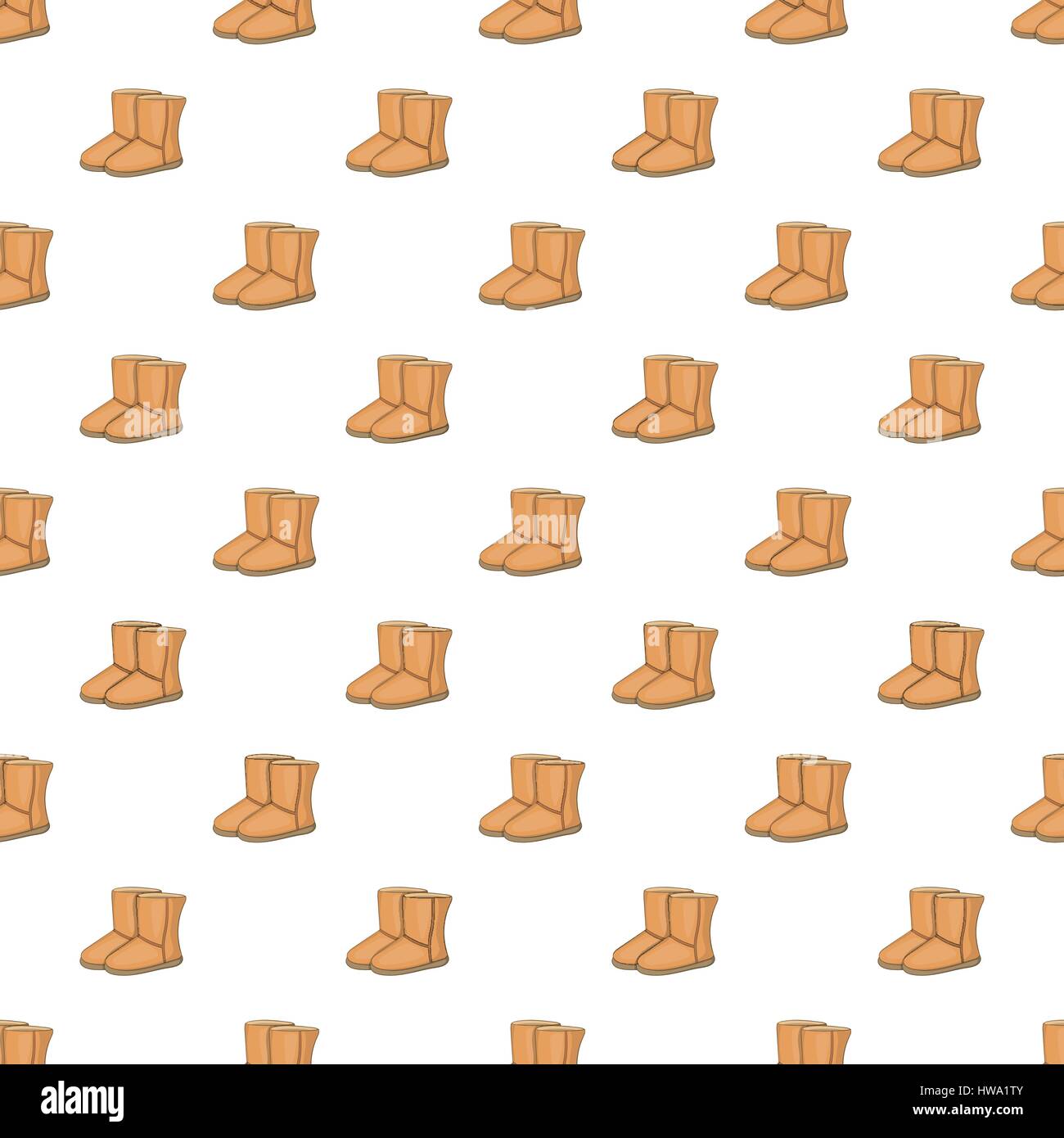 Winter ugg boots pattern, cartoon style Stock Vector Image & Art - Alamy