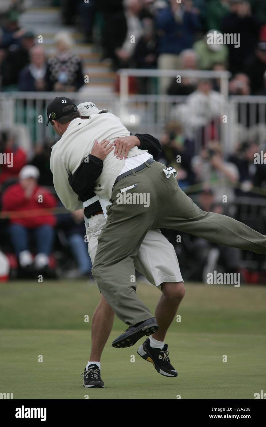 TODD HAMILTON & CADDY ROYAL TROON SCOTLAND ROYAL TROON 2004 SCOTLAND 18 ...