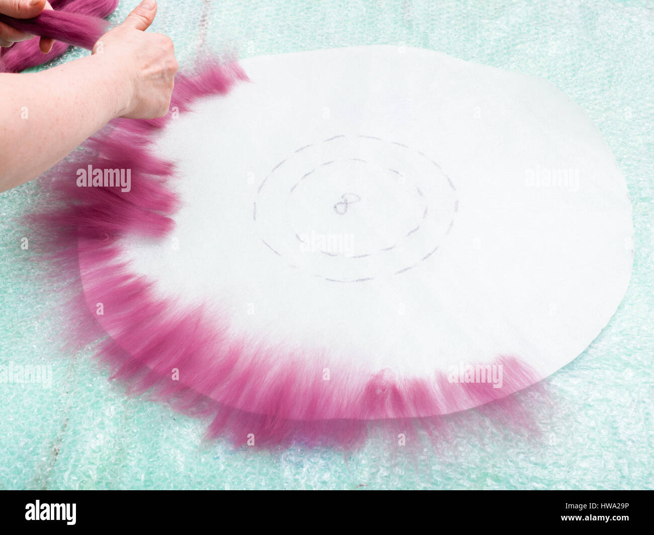 Wool felt production process hi-res stock photography and images - Alamy