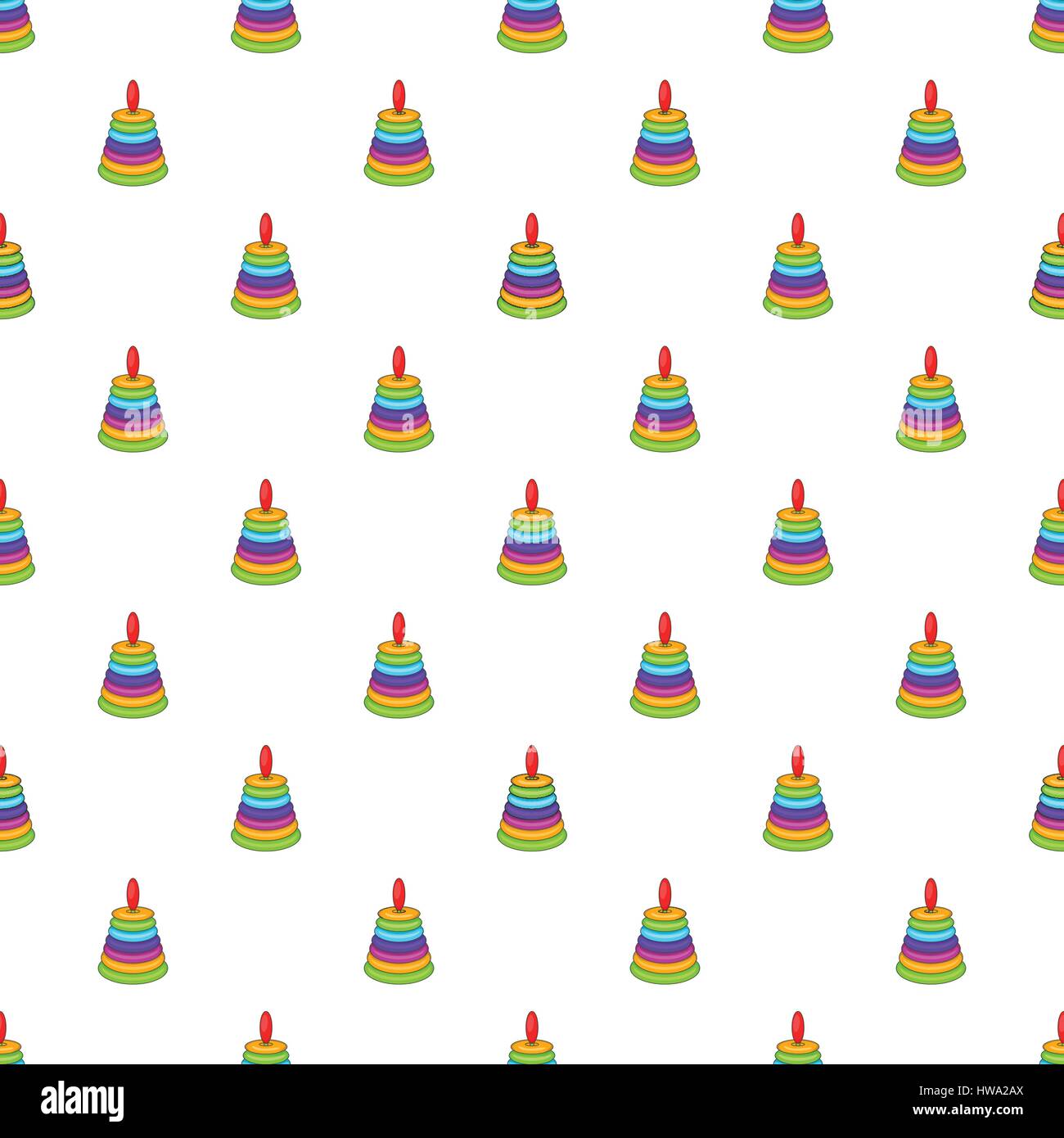 Children pyramid pattern, cartoon style Stock Vector Image & Art - Alamy
