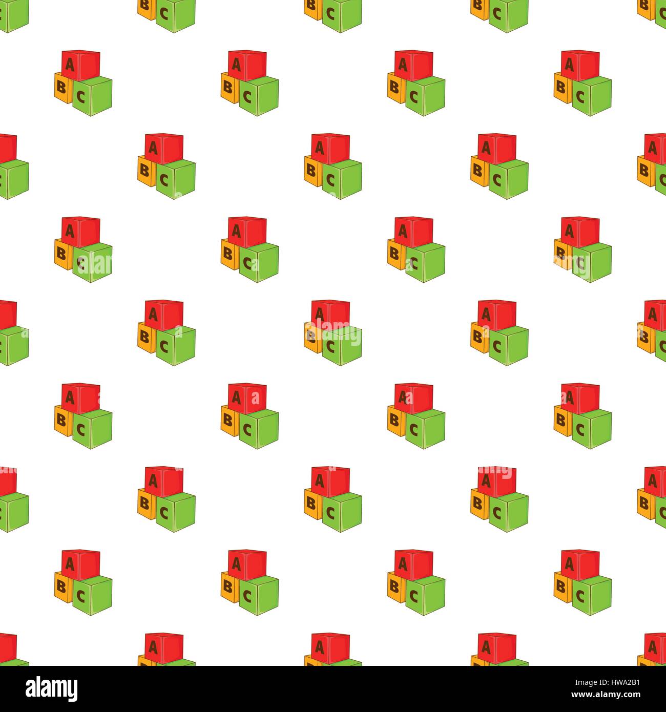 Baby cubes pattern, cartoon style Stock Vector Image & Art - Alamy