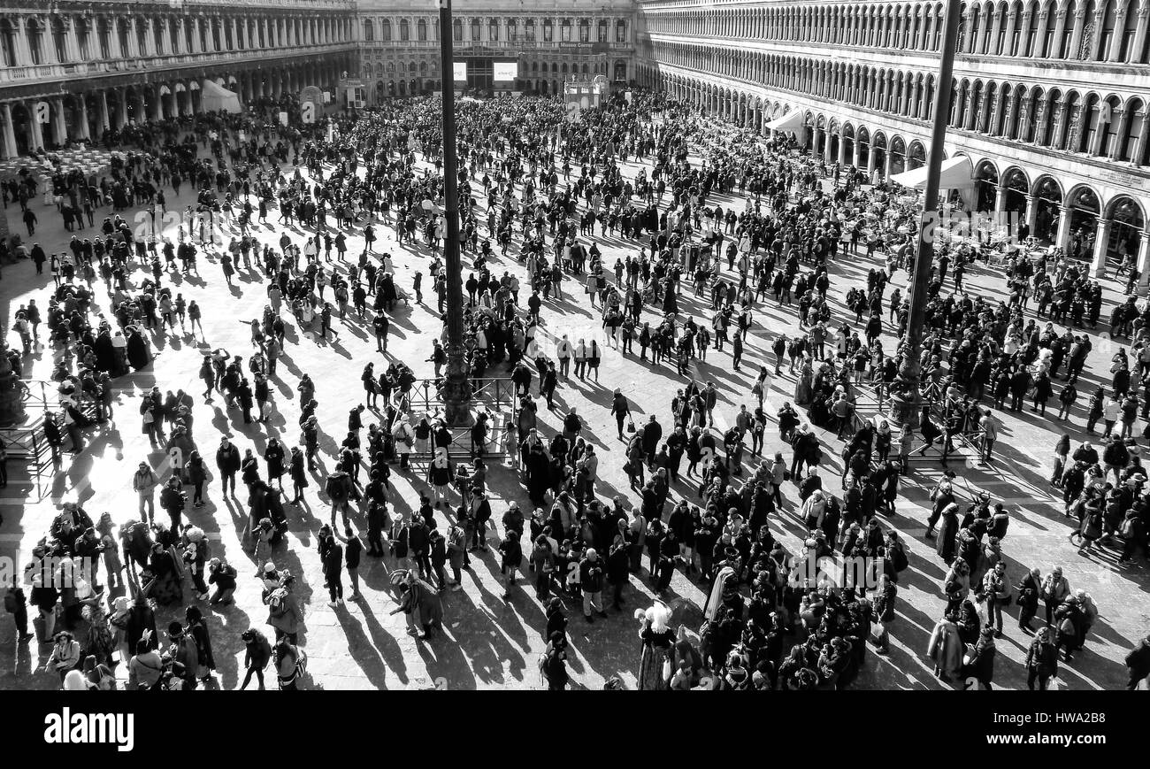 Crowd milling Black and White Stock Photos & Images - Alamy