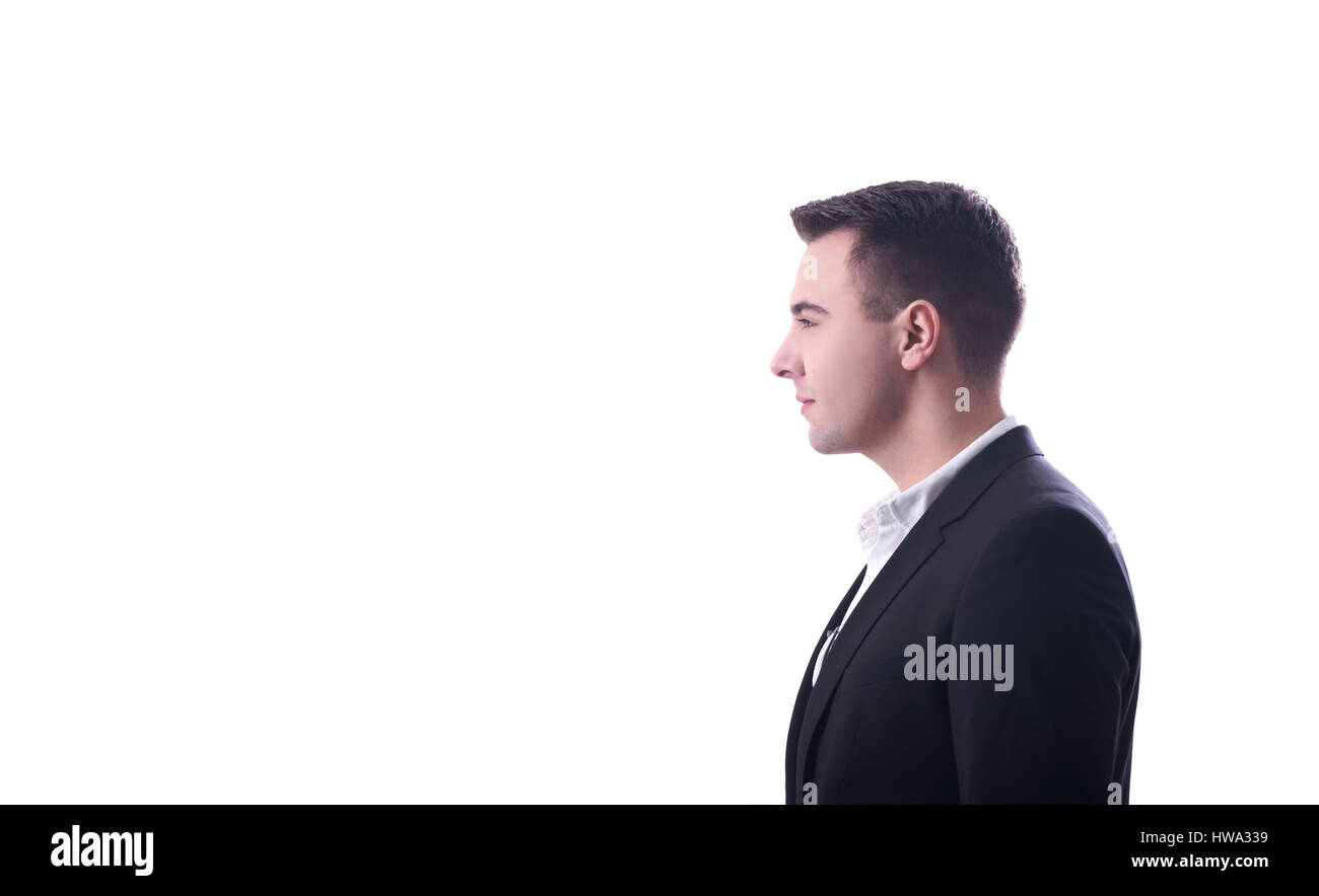 Elegant profile portrait young Cut Out Stock Images & Pictures - Alamy