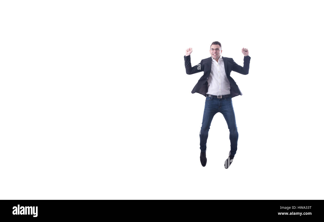 Working on success high Cut Out Stock Images & Pictures - Alamy