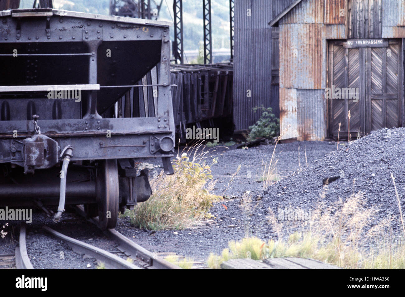 Scene showing old railroad rolling stock Stock Photo - Alamy