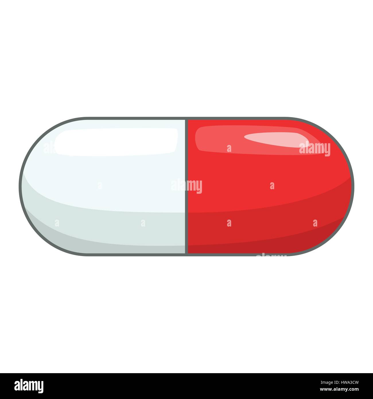 Capsule pill icon, cartoon style Stock Vector Image & Art - Alamy