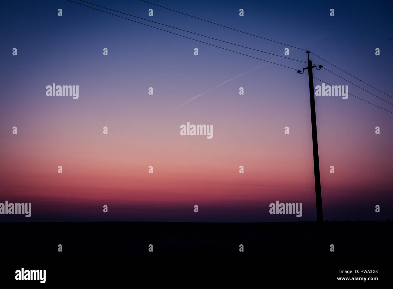 Electric power pole Stock Photo - Alamy