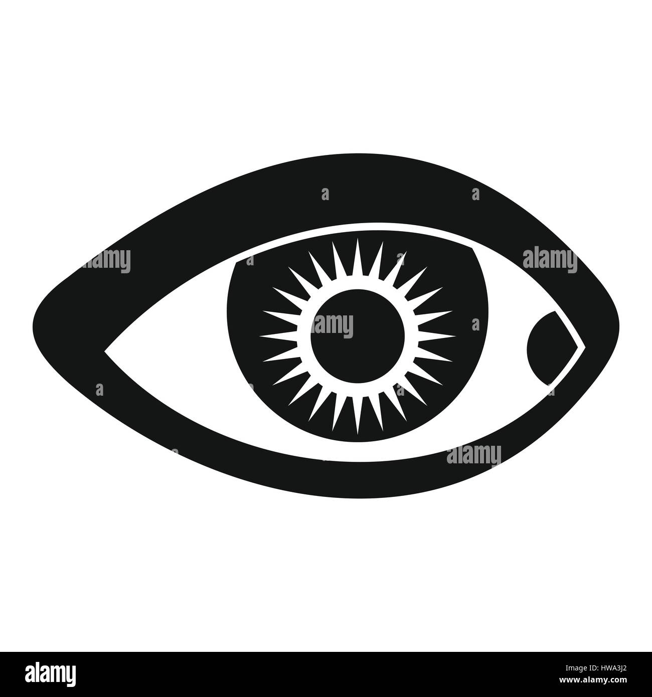 Eye icon, simple style Stock Vector Image & Art - Alamy