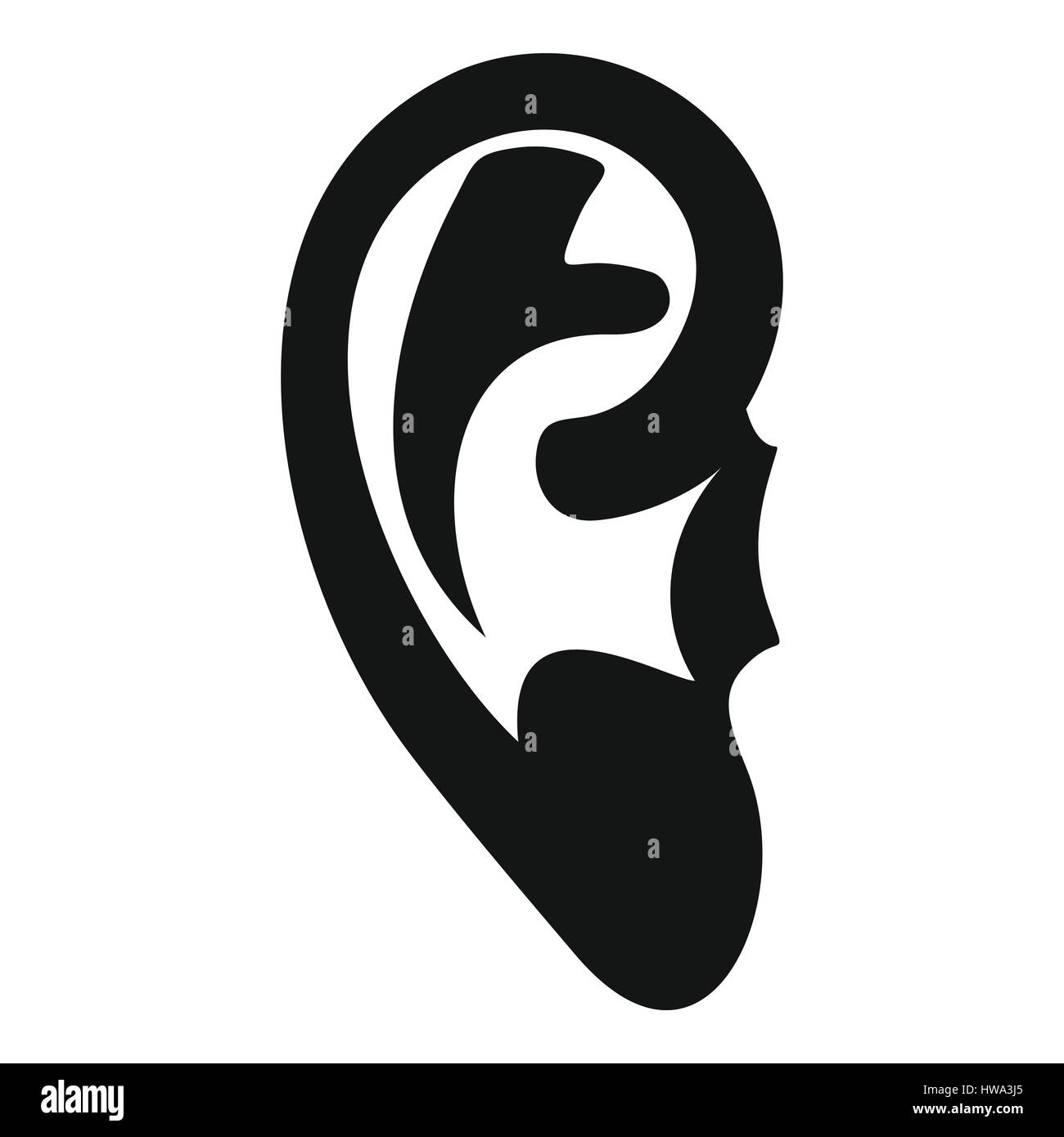 Black human ear lobe hi-res stock photography and images - Alamy