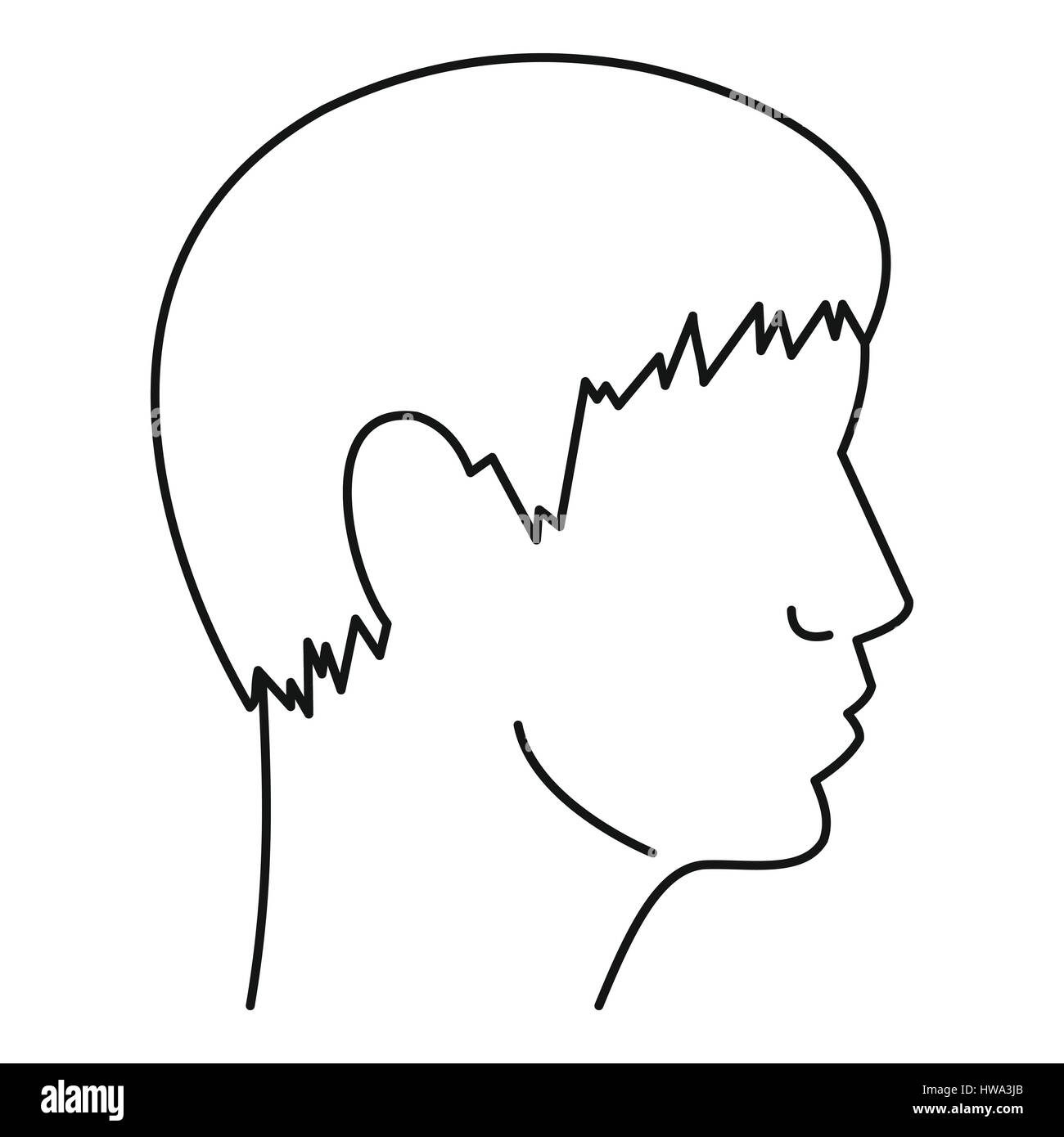 Rear view young black man Stock Vector Images - Alamy