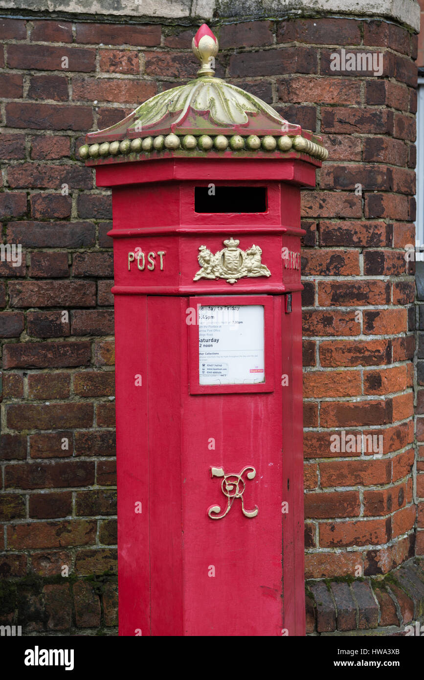 Victorian post box, Harrow on the Hill, London, England Stock Photo - Alamy