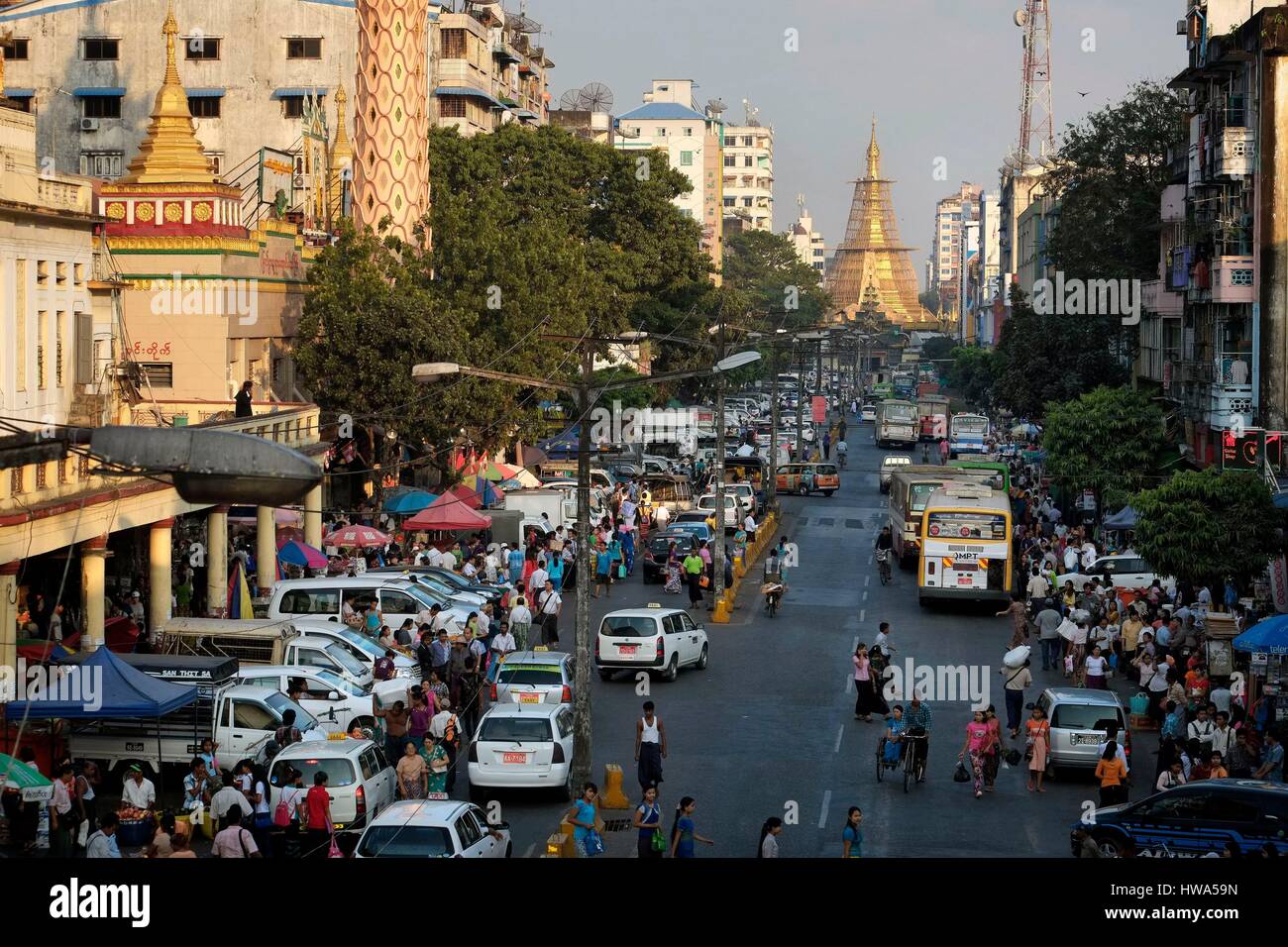 Downtown myanmar hi-res stock photography and images - Alamy