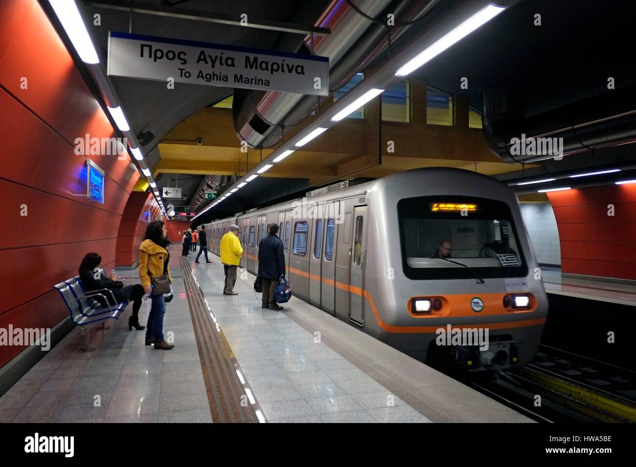 Athens metro hi-res stock photography and images - Alamy