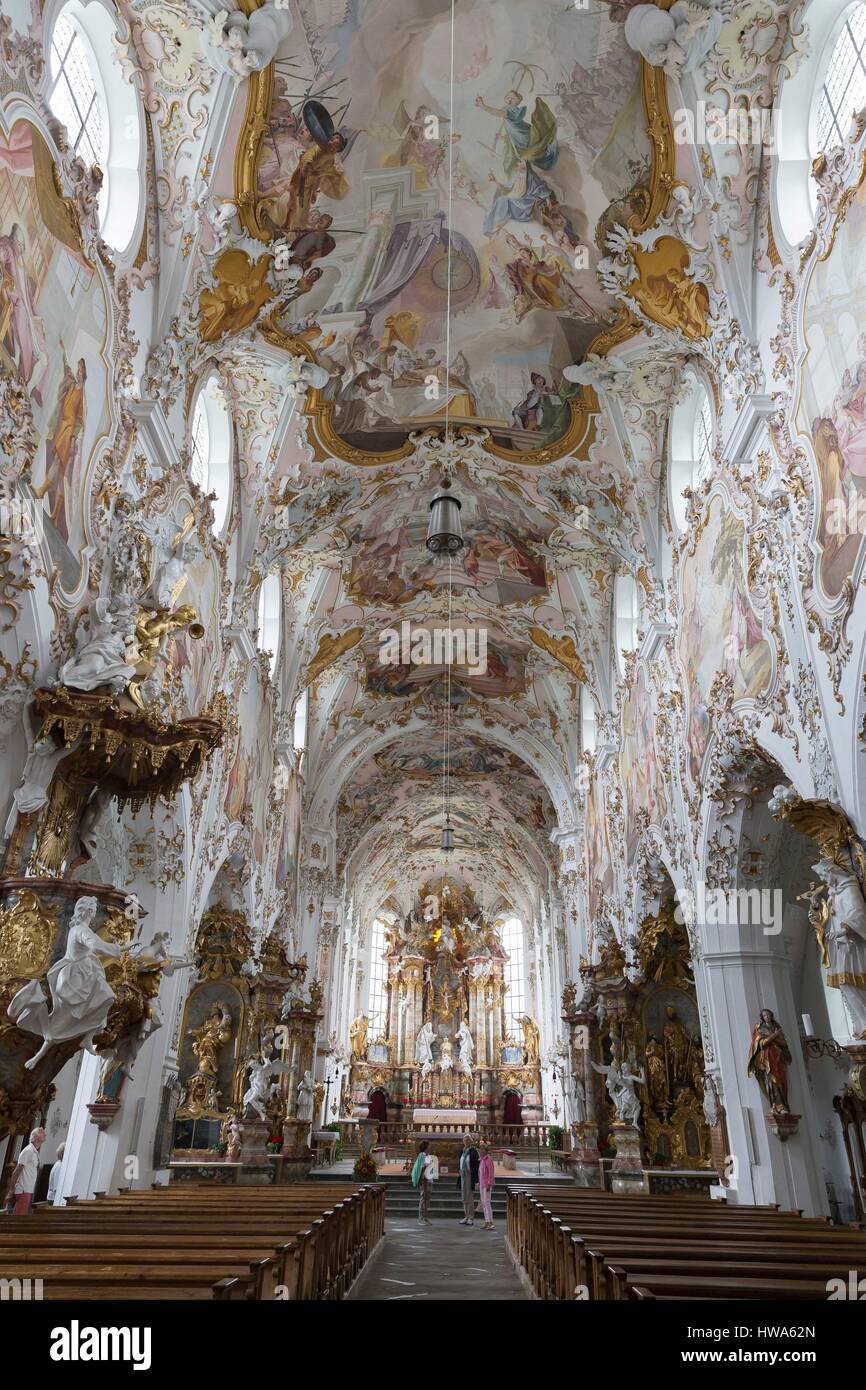 Germany, Bavaria, rococo church of Rottenbuch Stock Photo - Alamy