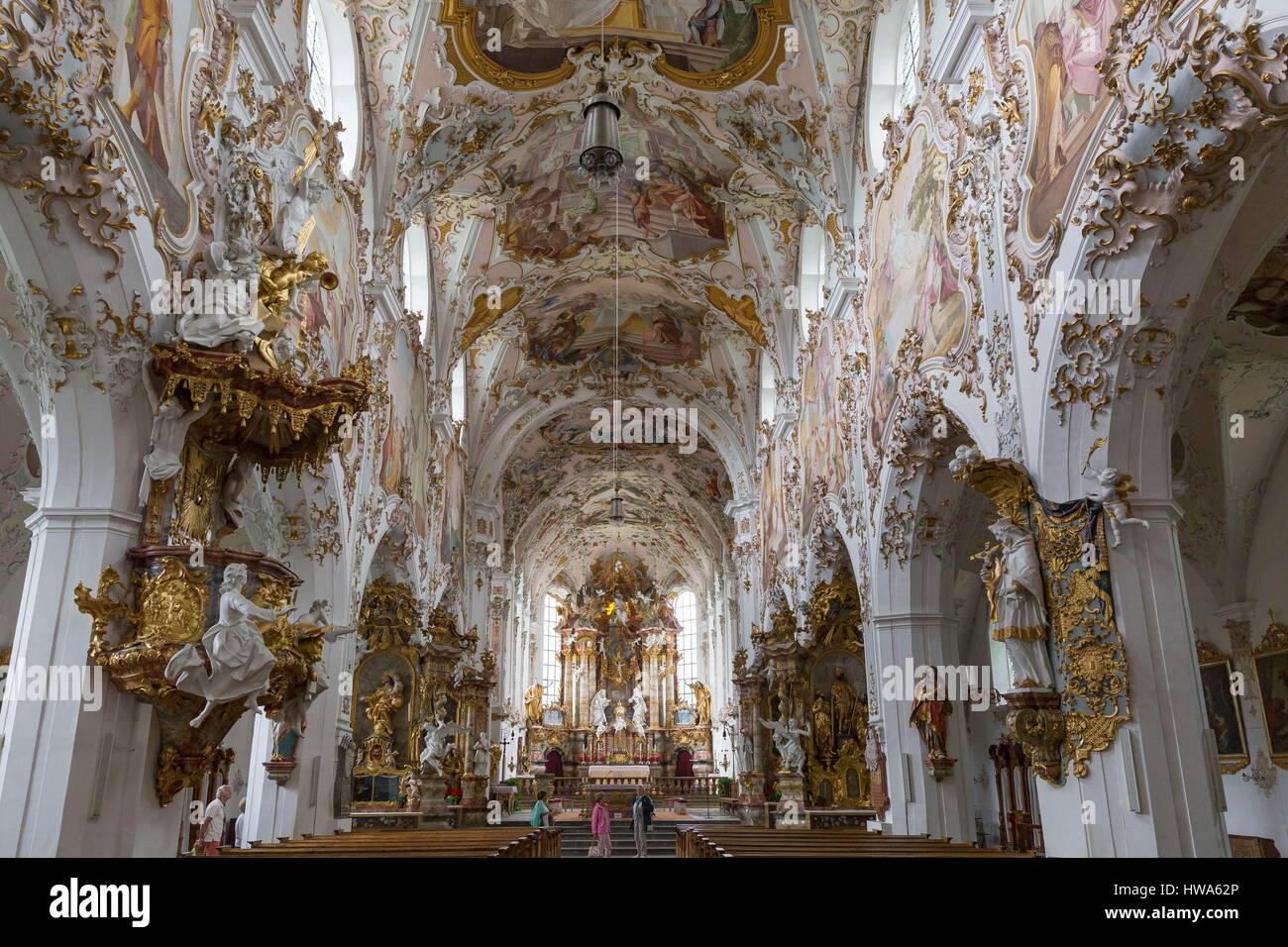 Germany, Bavaria, rococo church of Rottenbuch Stock Photo - Alamy