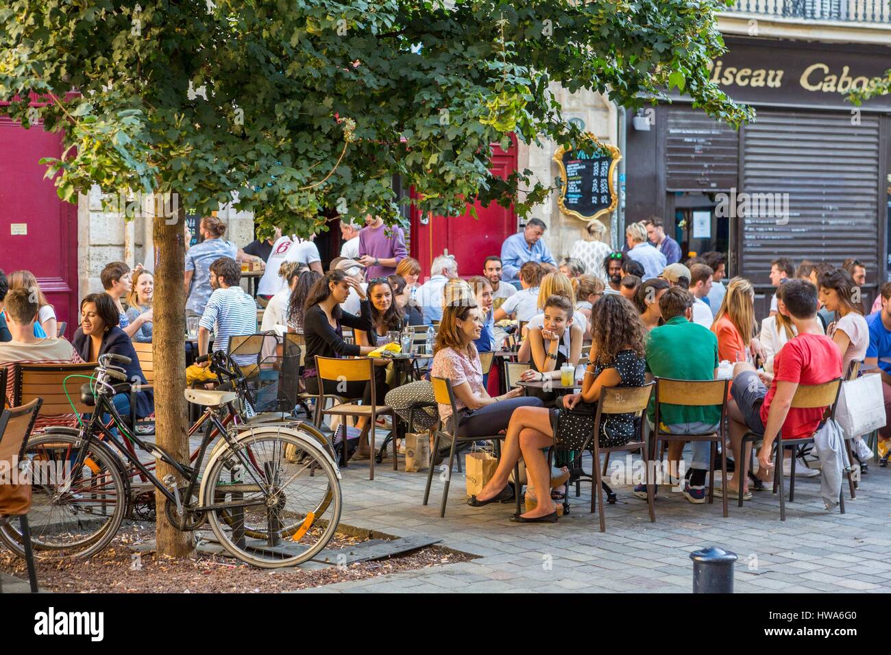 France, Gironde, Bordeaux, area classified UNESCO World Heritage ...