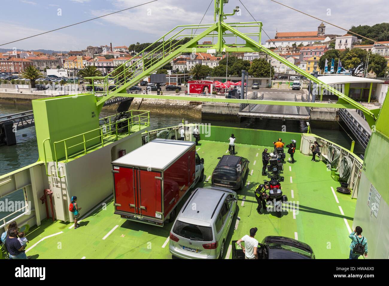 Portugal, Lisboa e Setubal province, Setubal, Ferry Boat between Troia ...