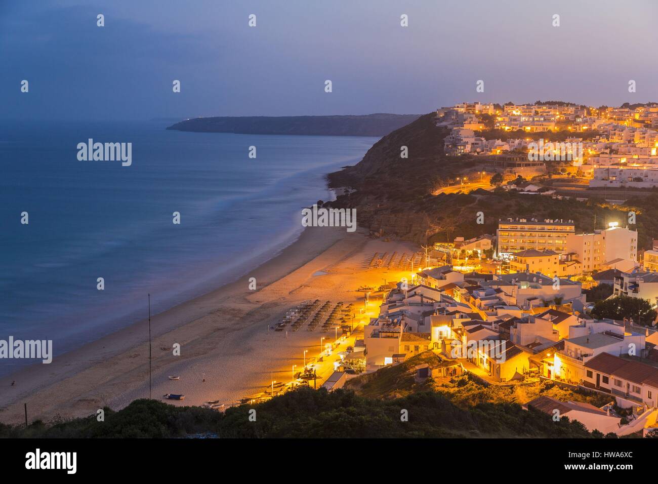 Salema beach algarve hi-res stock photography and images - Alamy