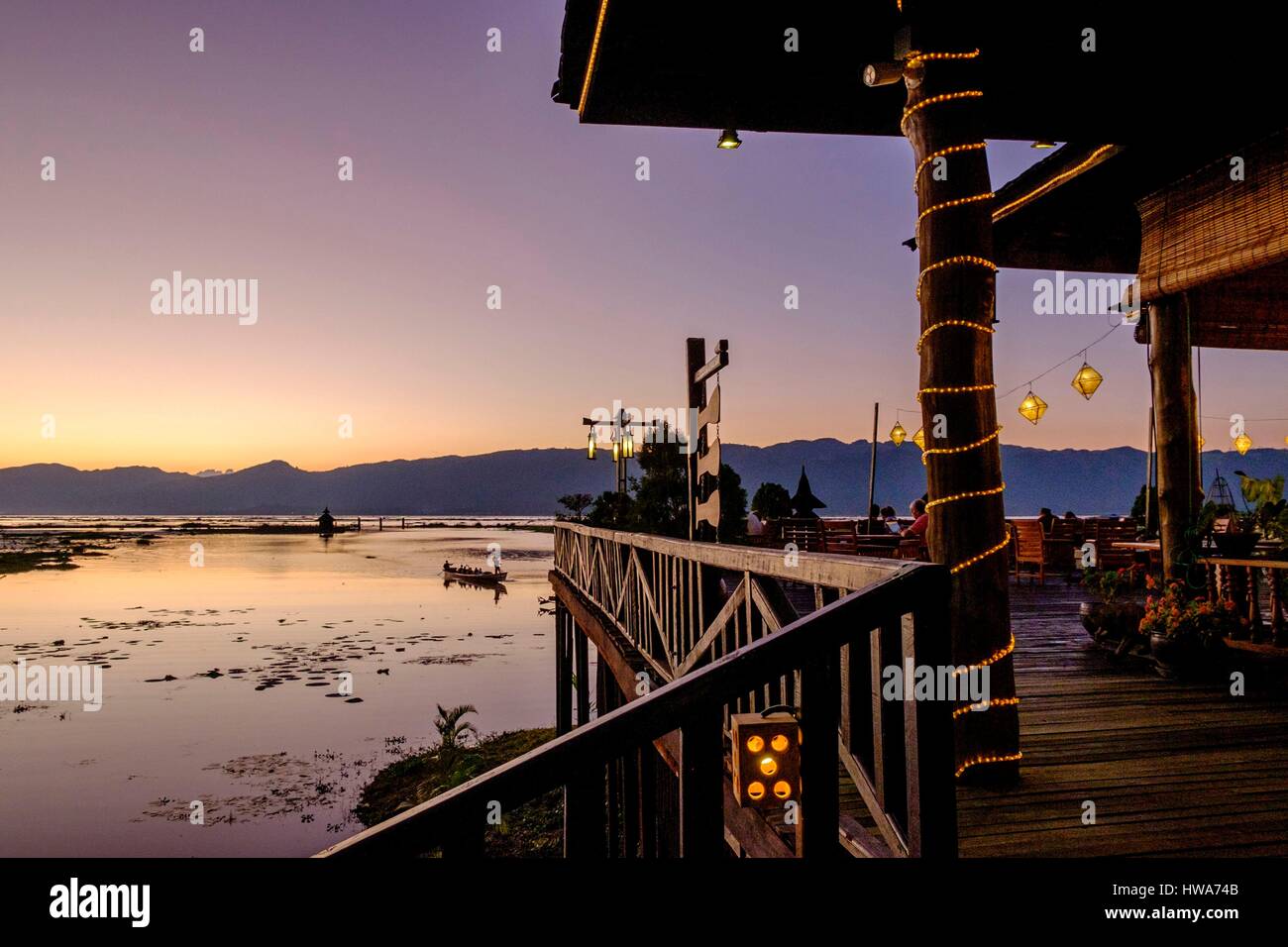 Burma, Myanmar, Shan state, Inle Lake, Myanmar Treasure hote Stock ...