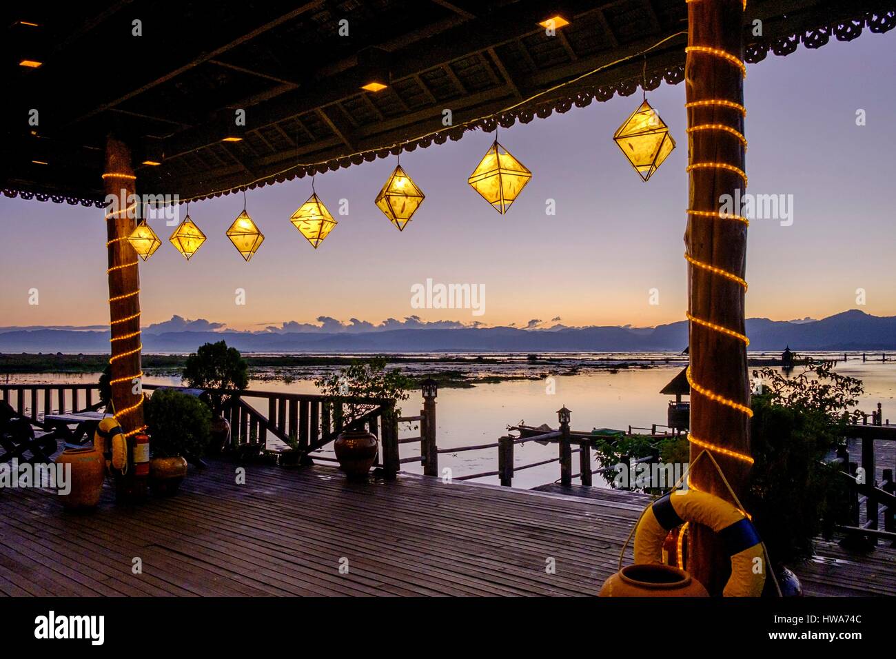 Burma, Myanmar, Shan state, Inle Lake, Myanmar Treasure hote Stock ...
