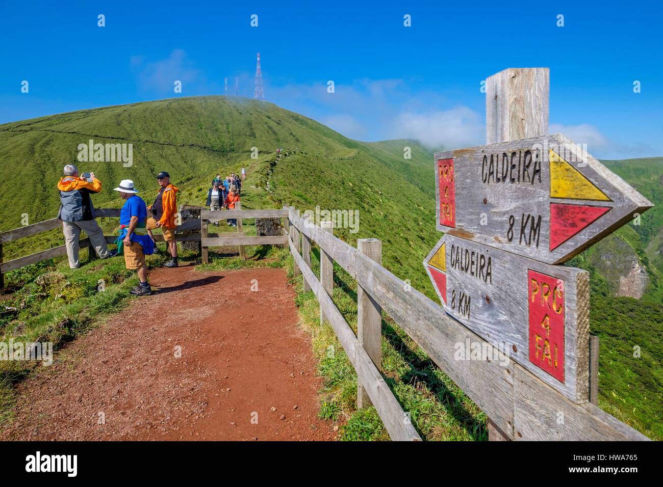 Portugal, Azores archipelago, Faial island, Nature Reserve of Caldeira ...