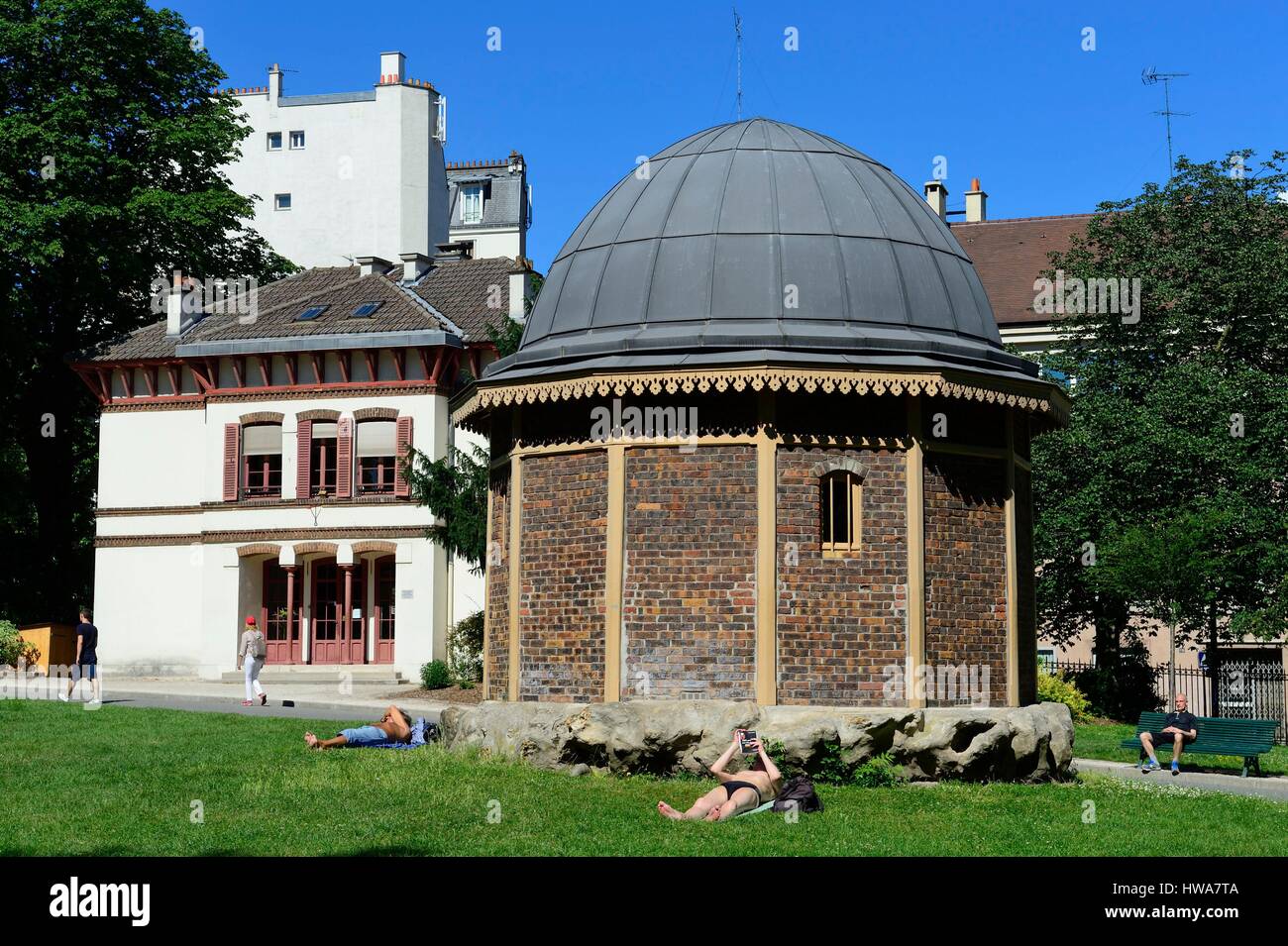 France, Paris, the Montsouris Park, rotunda Stock Photo - Alamy