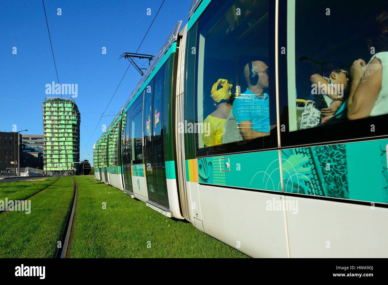 France, Paris, Avenue de France station, tram T3a Stock Photo - Alamy