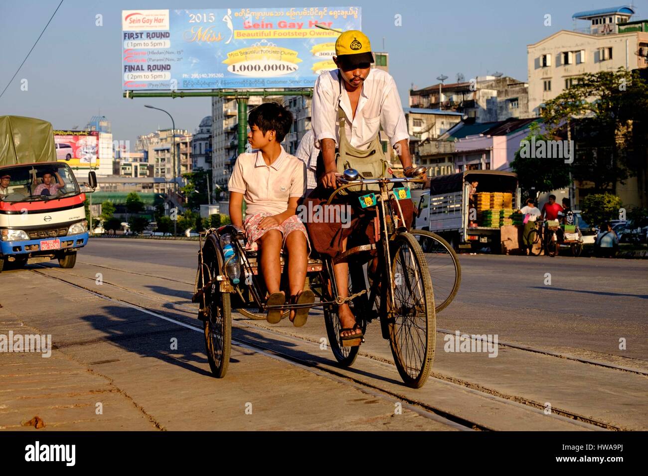Myanmar Tricycle High Resolution Stock Photography and Images - Alamy
