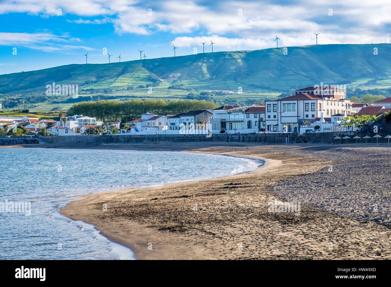 Portugal, Azores archipelago, Terceira island, Praia da Vitoria, the ...