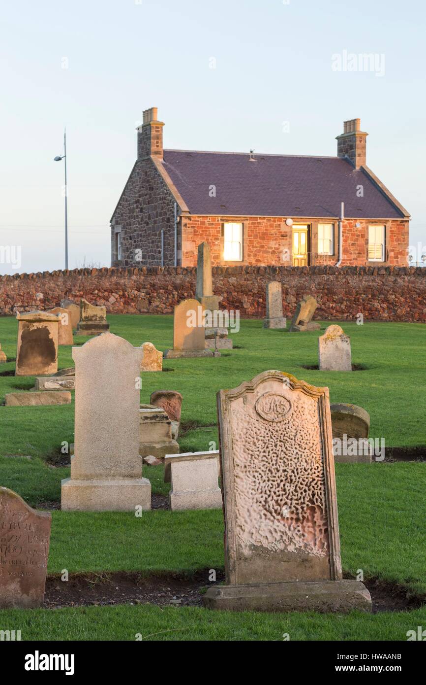 United Kingdom, Scotland, East Lothian, old graves in the Dunbar Parish ...