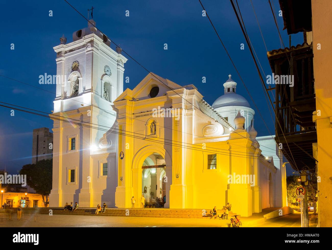 Colombia, Magdalena department, Santa Marta, colonial center, the ...