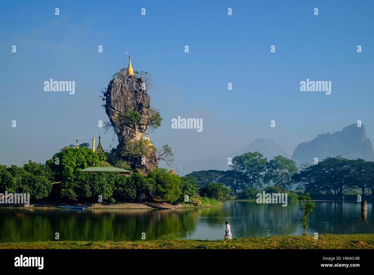 Myanmar, Burma, Karen state, Hpa An, Kyauk Kalap or Kyaik Ka Lat ...