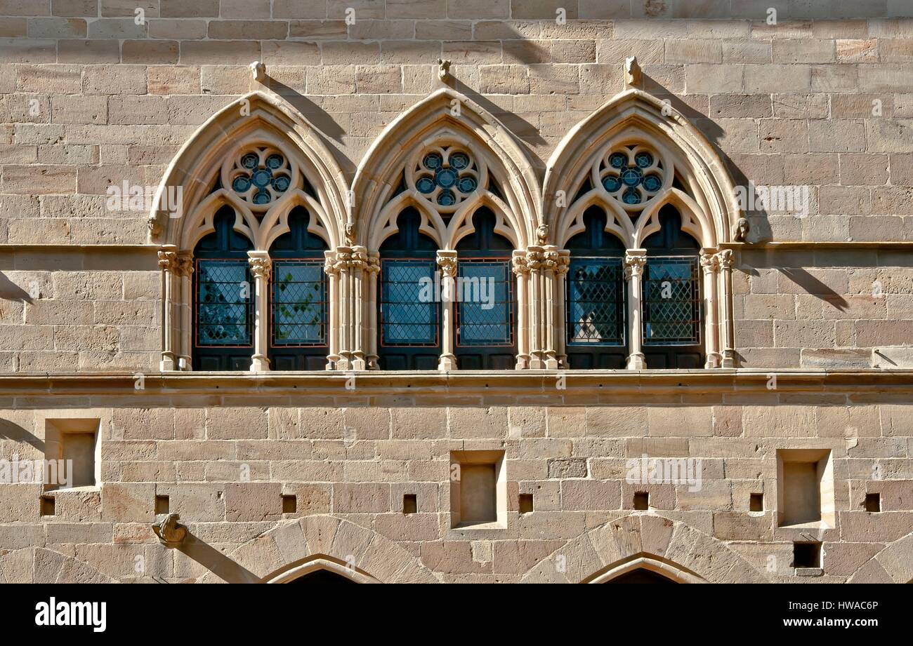 France, Tarn, Cordes sur Ciel, Grand Rue Raymond VII, Grand Fauconnier ...