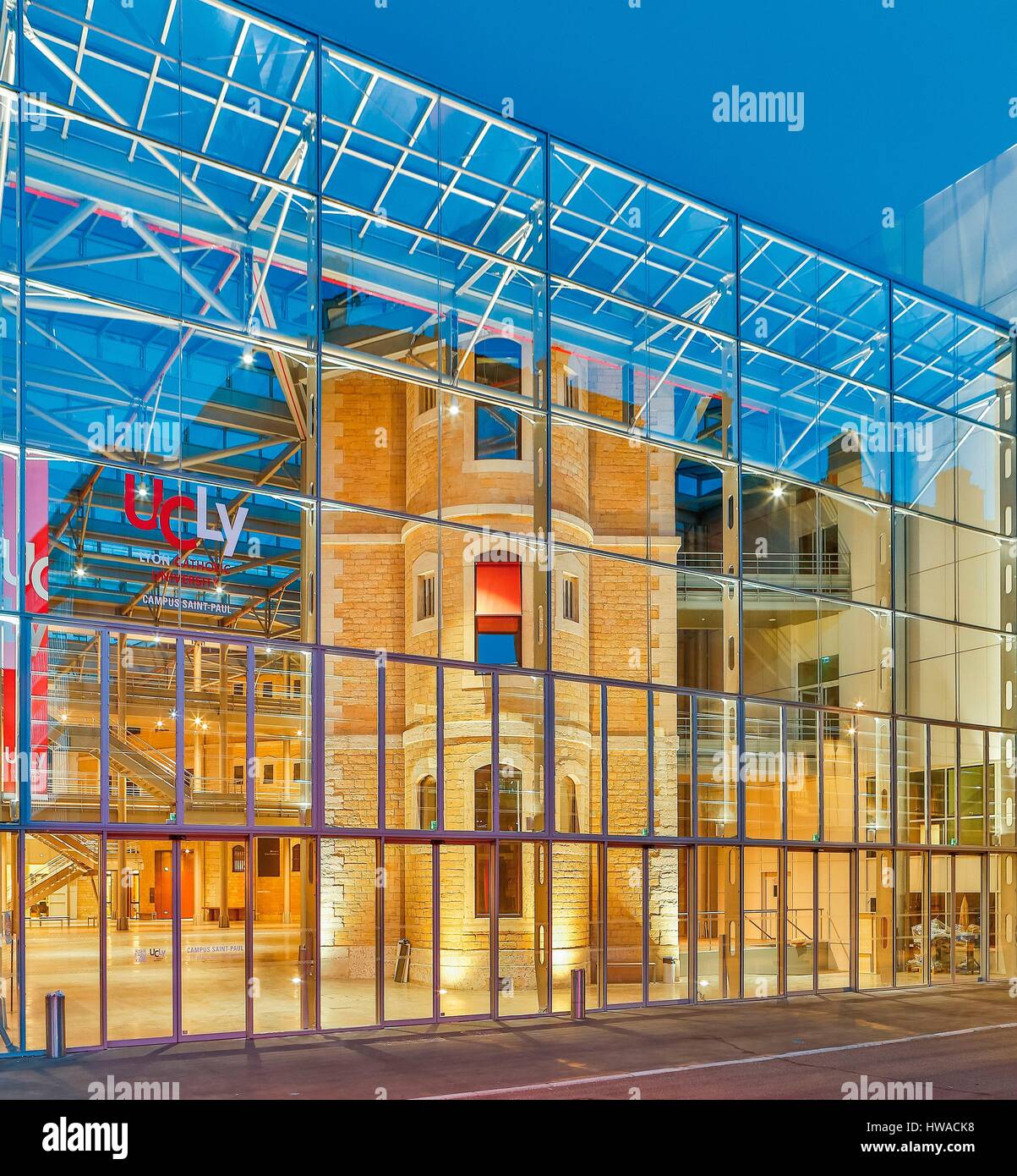 France, Rhone, Lyon, Catholic University of Lyon, St. Paul, Archives ...